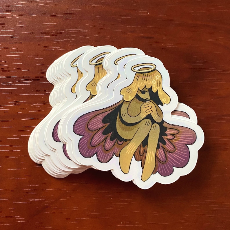 LITTLE ANGEL Vinyl Sticker - Etsy
