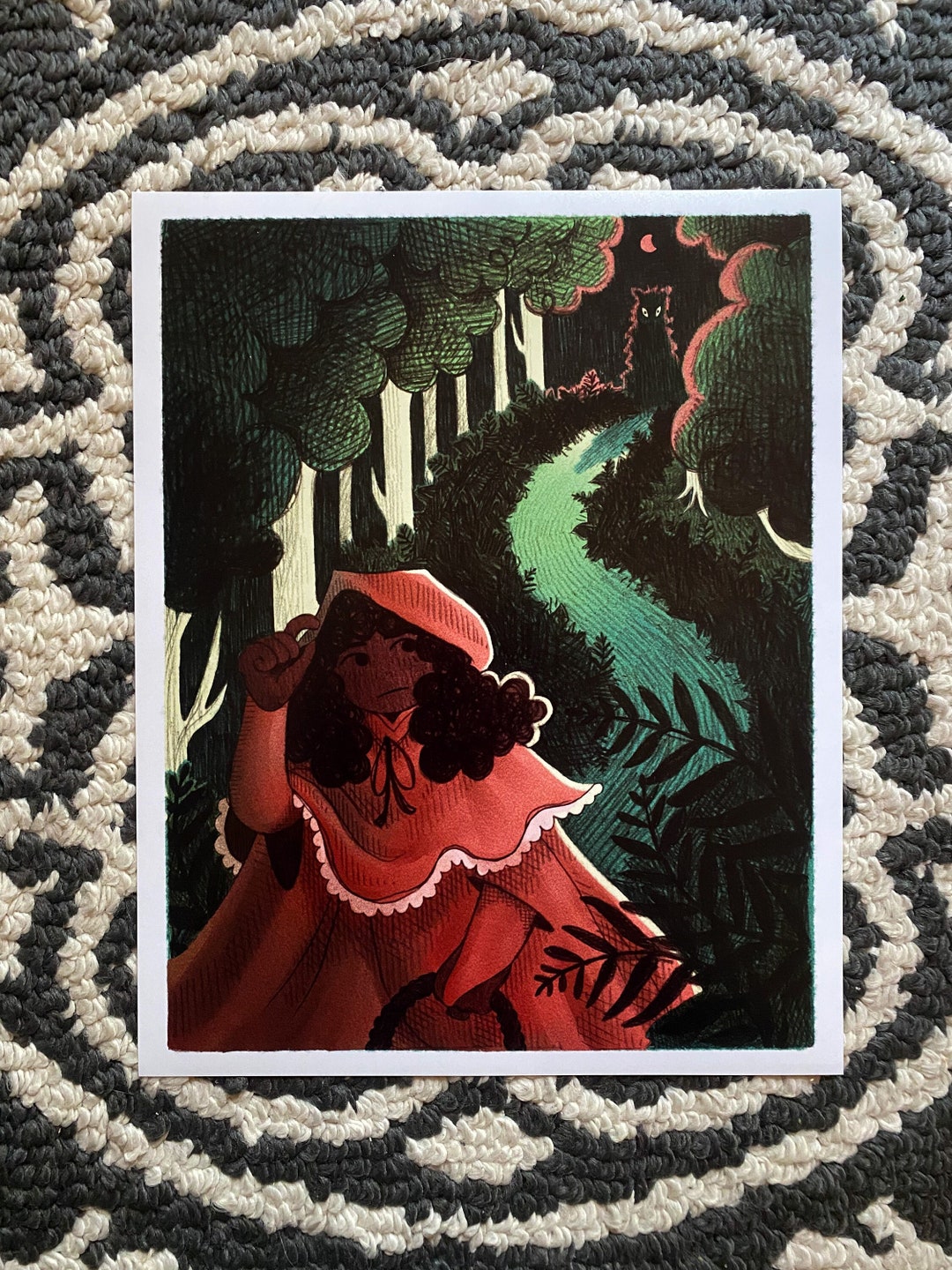 LITTLE RED - 8 X 10 Art Print - Etsy