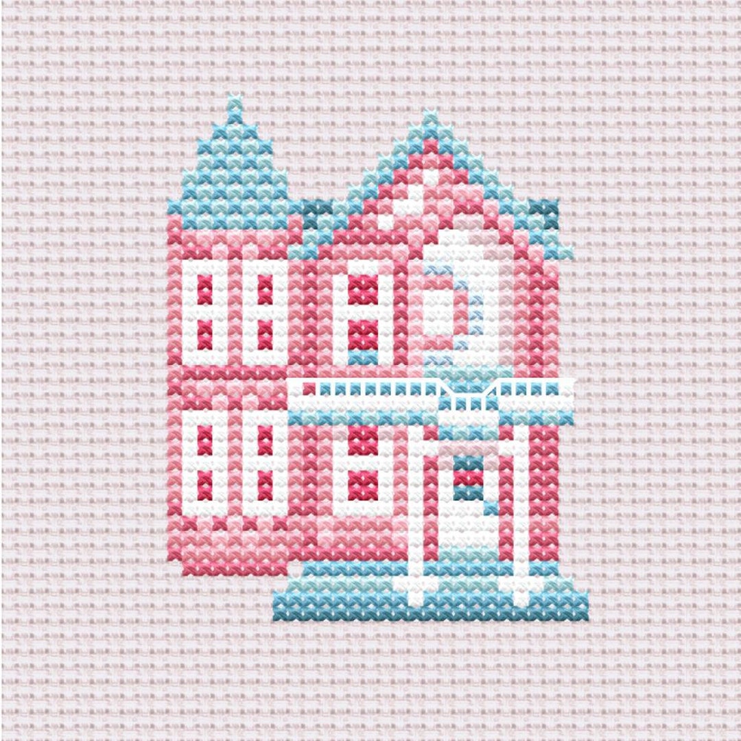 BARBIE - Victorian Dreamhouse Cross Stitch Pattern - Etsy