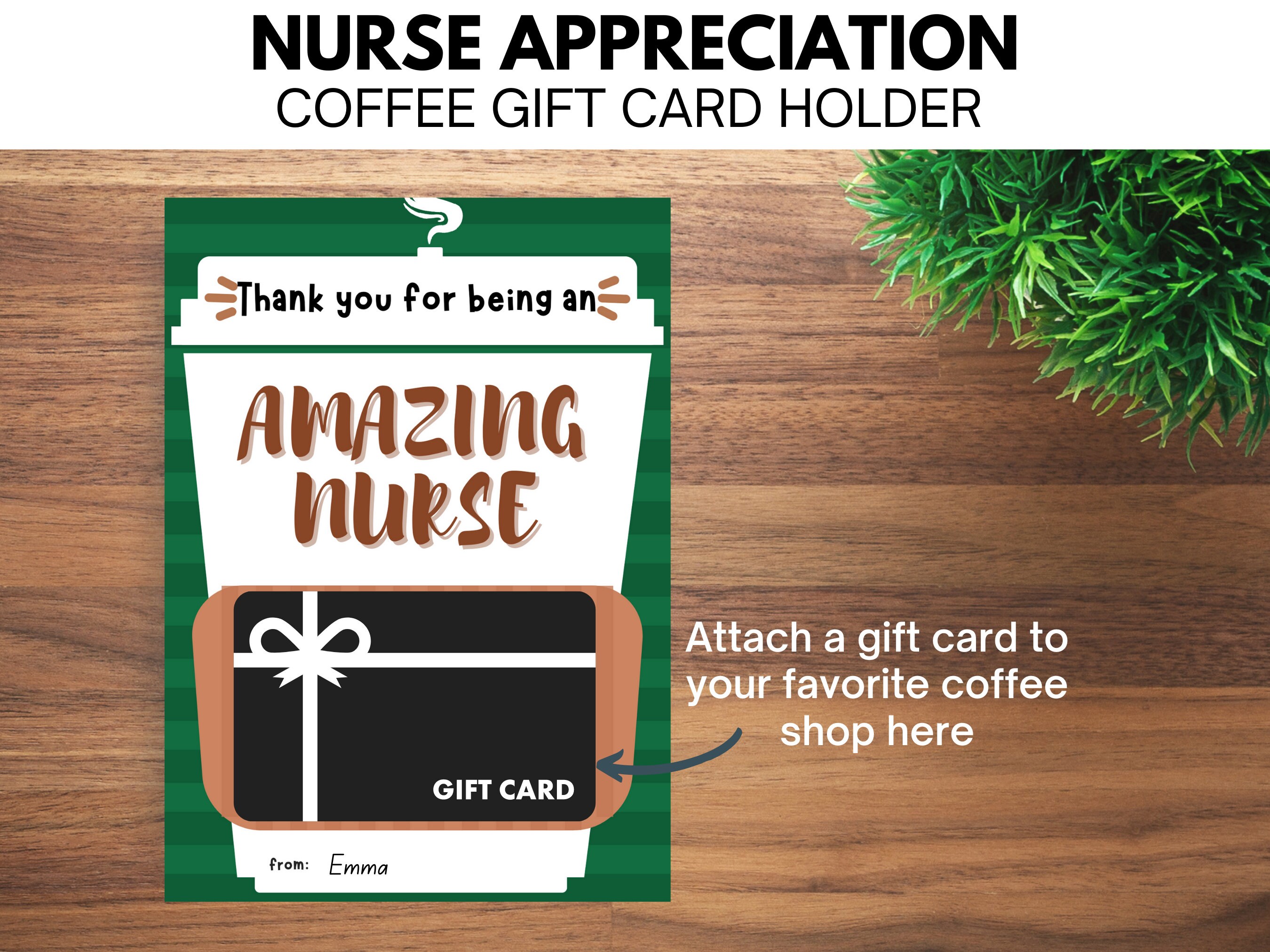 Nurse Gift Card Holder, Nurse Appreciation, Nurse Thank You, New Nurse ...