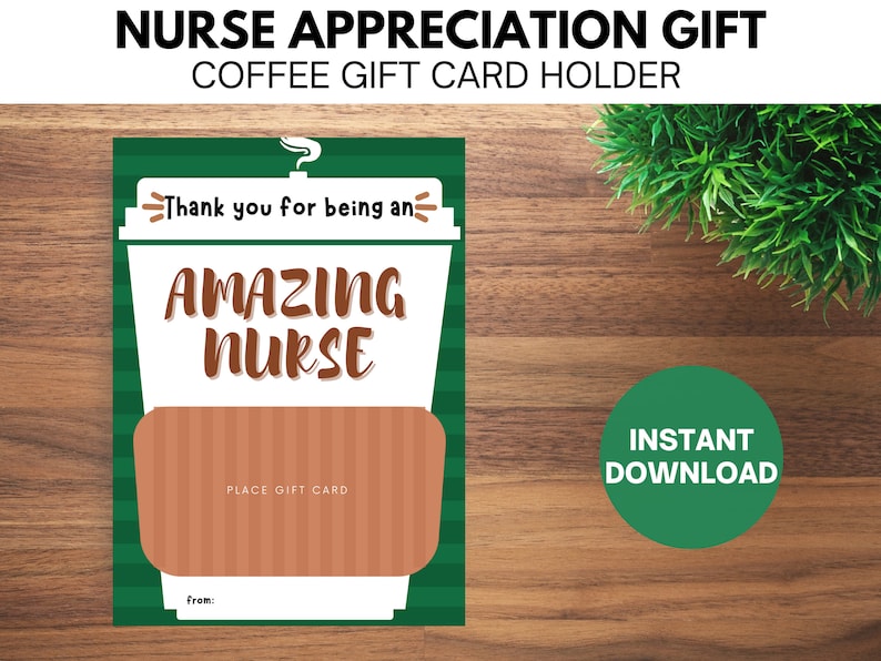 Nurse Gift Card Holder, Nurse Appreciation, Nurse Thank You, New Nurse ...