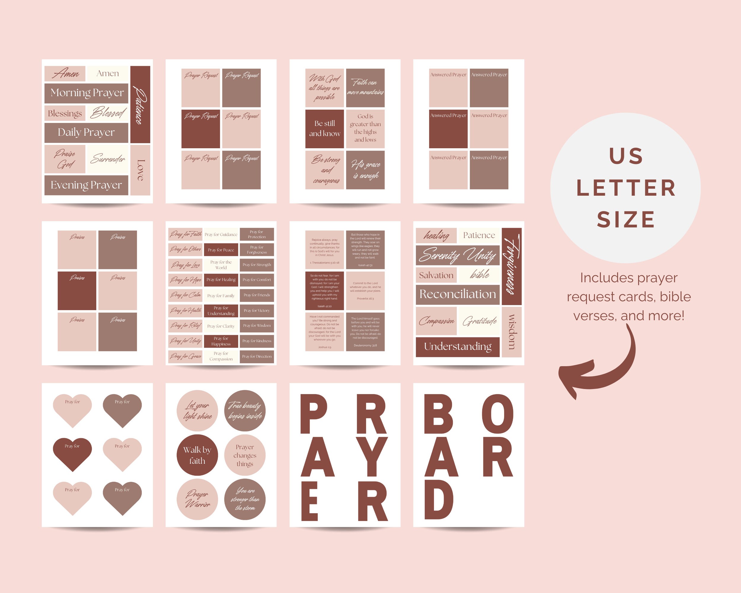 Printable Prayer Board, Prayer Board Kit, Prayer Request Cards ...