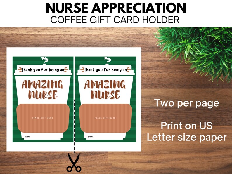 Nurse Gift Card Holder, Nurse Appreciation, Nurse Thank You, New Nurse ...