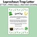 Leprechaun Trap Letter, St Patrick's Day Activity, Leprechaun Note ...