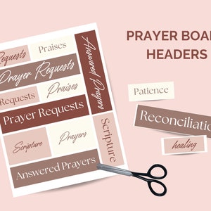 Printable Prayer Board, Prayer Board Kit, Prayer Request Cards ...