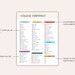 College Essentials Checklist, Dorm Room Ultimate Packing List, Freshman ...