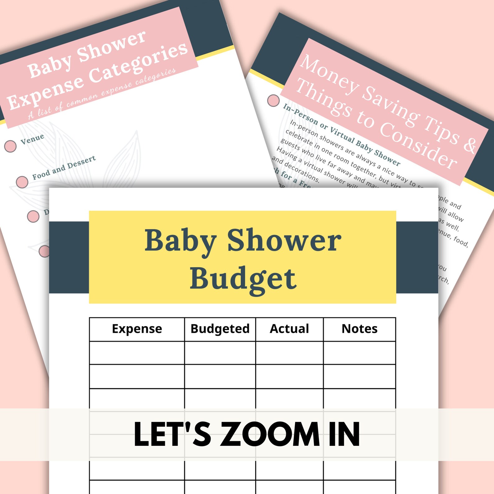 Baby Shower Planner Printable, Baby Shower Planning, Event Planner ...