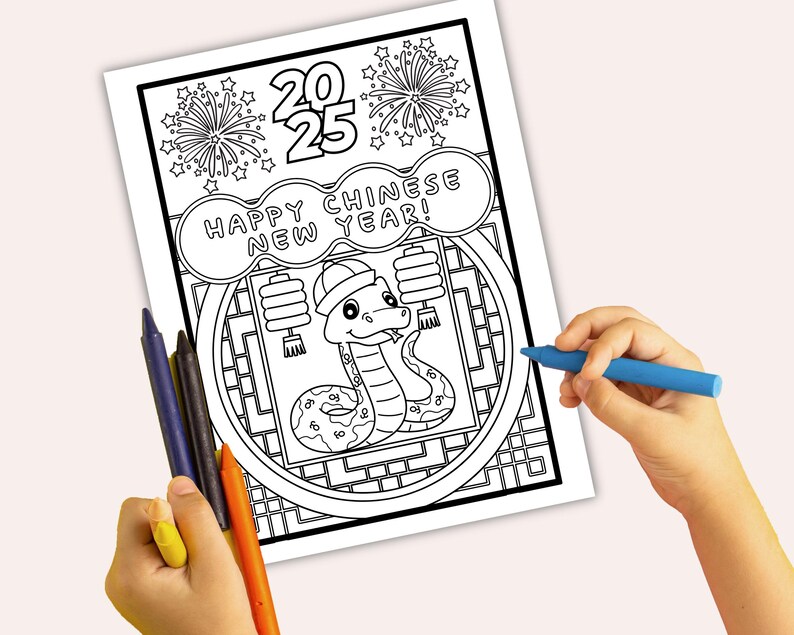 2025 Lunar New Year Kids Activity Bundle, Year of the Snake, Chinese ...