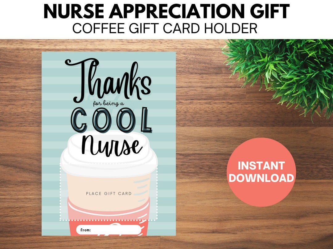 Nurse Gift Card Holder, Nurse Appreciation, Nurse Thank You, New Nurse ...