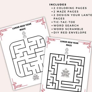 2025 Lunar New Year Kids Activity Bundle, Year of the Snake, Chinese ...