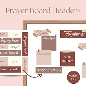 Printable Prayer Board, Prayer Board Kit, Prayer Request Cards ...