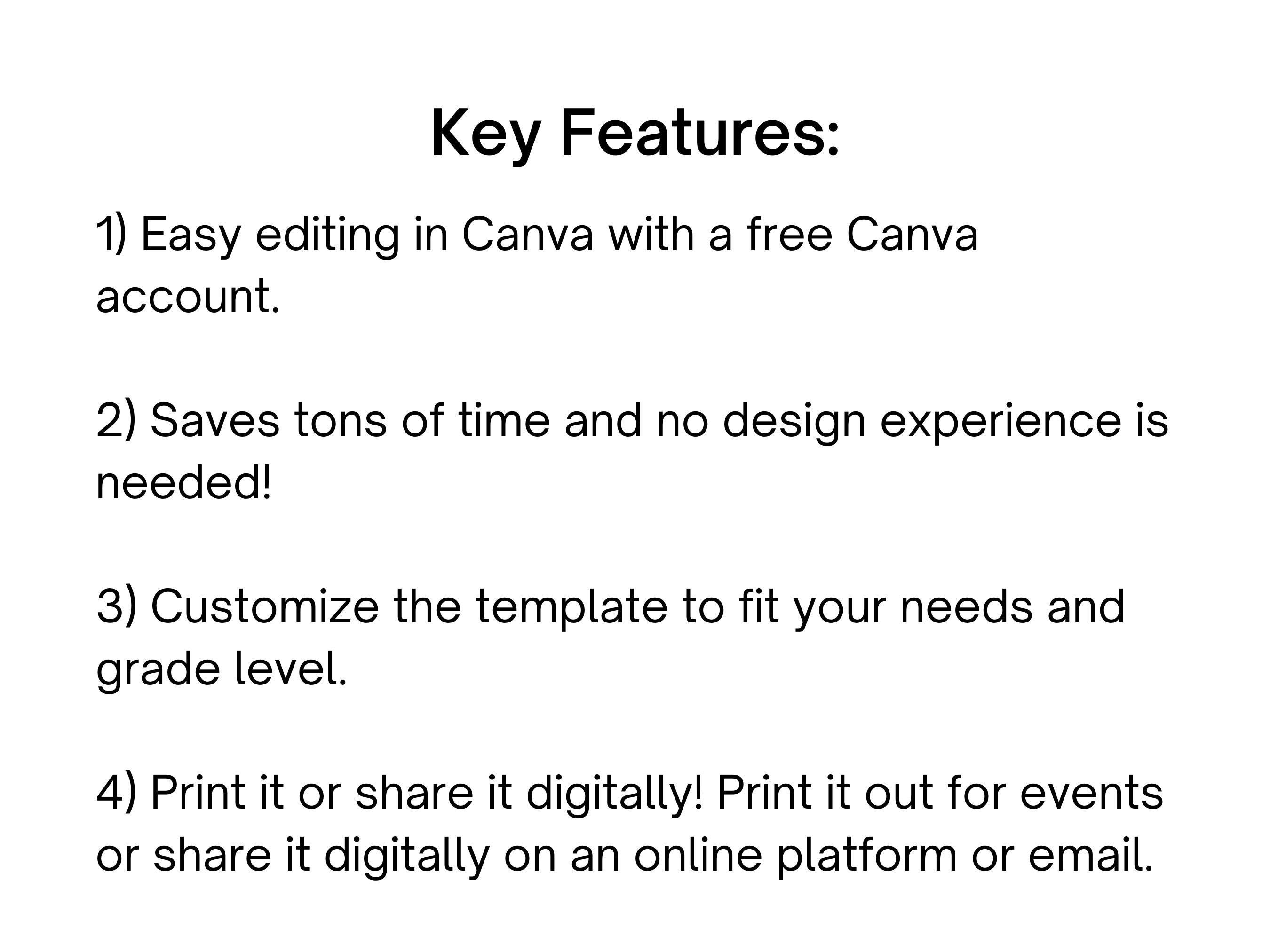 Editable Meet the Teacher Template, Canva Template, Back to School ...