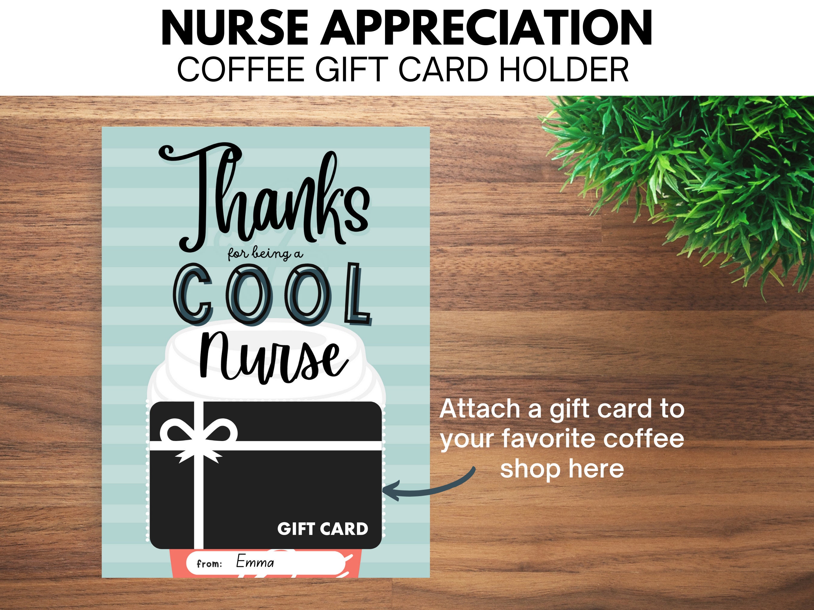 Nurse Gift Card Holder, Nurse Appreciation, Nurse Thank You, New Nurse ...