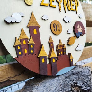 Harry Potter Baby Name Sign, Nursery Room Wall Art, Personalized Wooden ...