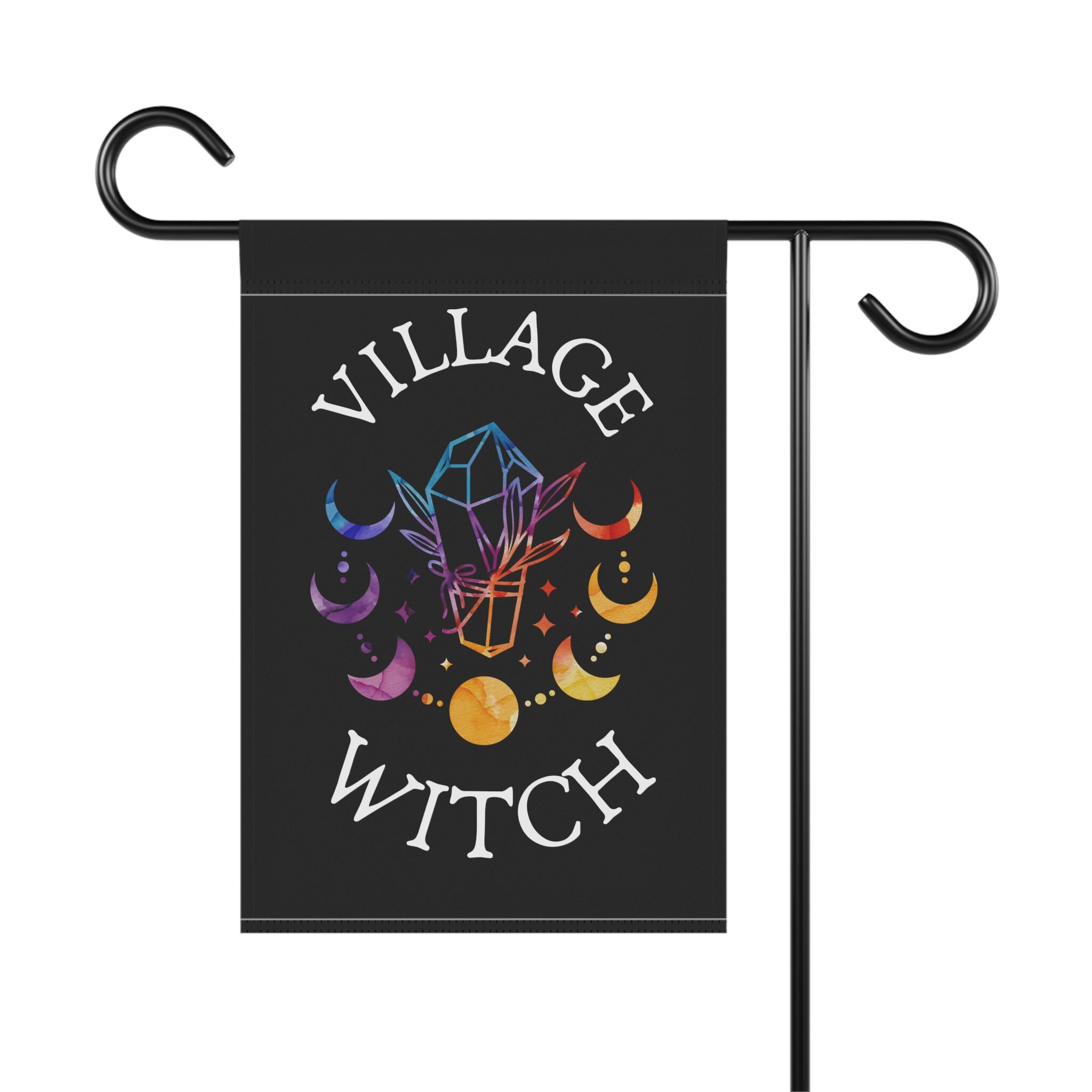 Village Witchcraft Flag, Crystal Cottagecore Decor, Magical Banner ...