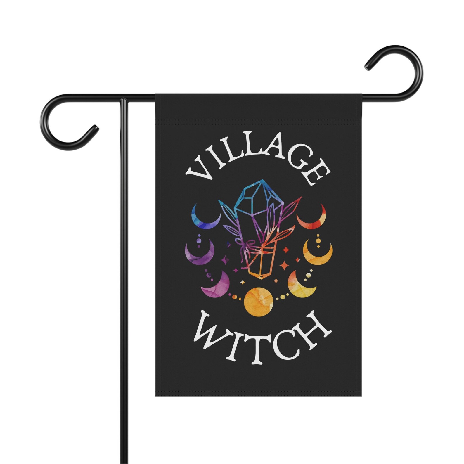 Village Witchcraft Flag, Crystal Cottagecore Decor, Magical Banner ...
