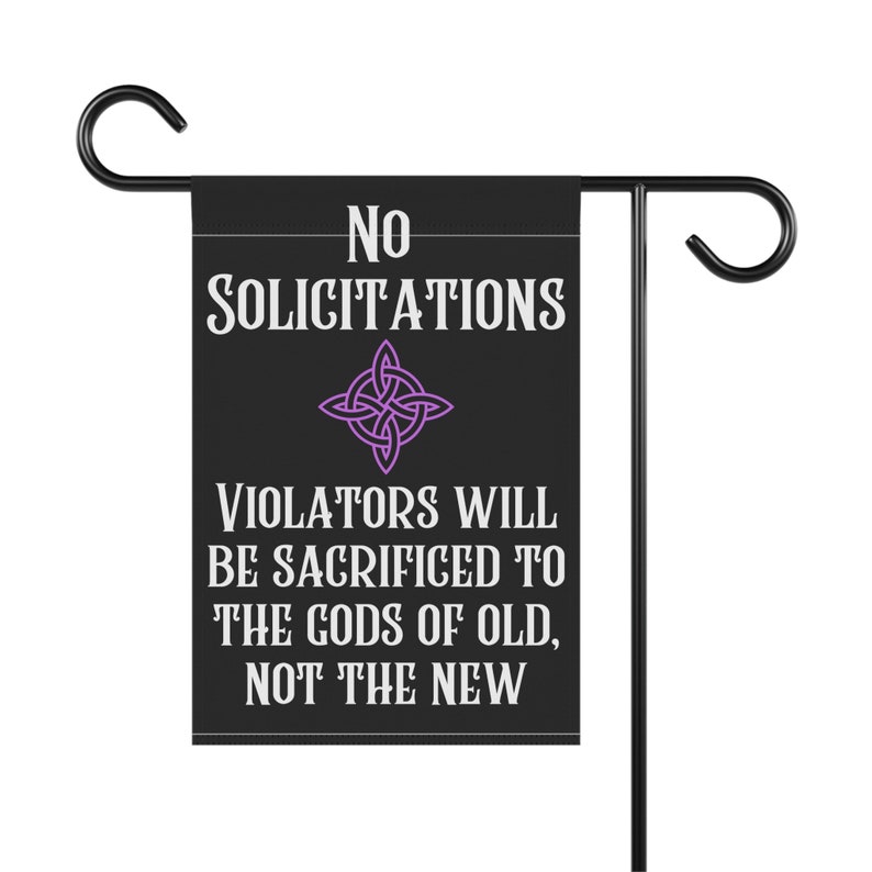 No Soliciting Witch Garden Sign, Magic Garden Decor, Witchcraft Witches ...