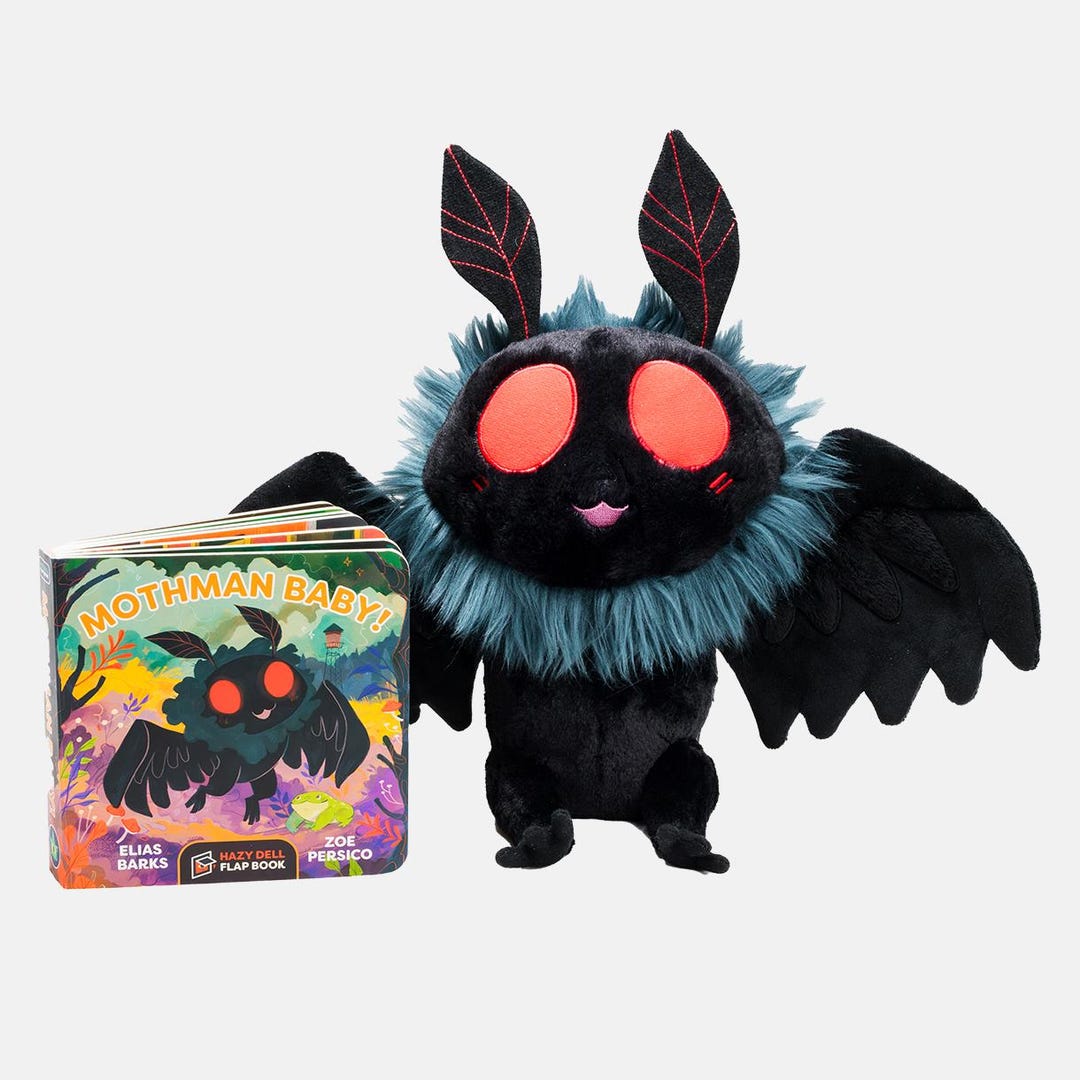 Mothman Baby Plushie + Book Bundle - Etsy