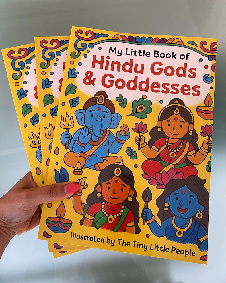 Hindu Gods & Goddesses Coloring Book - Indian Deities Line Art ...