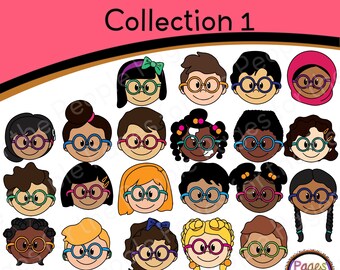 Kids With Glasses Collection 2 - Etsy