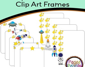 Outer Space Clip Art Science Planet Bulletin Board Clip Art Cute Outer ...