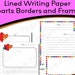 Rainbow Clip Art Lined Writing Paper Printable (digital Download) - Etsy