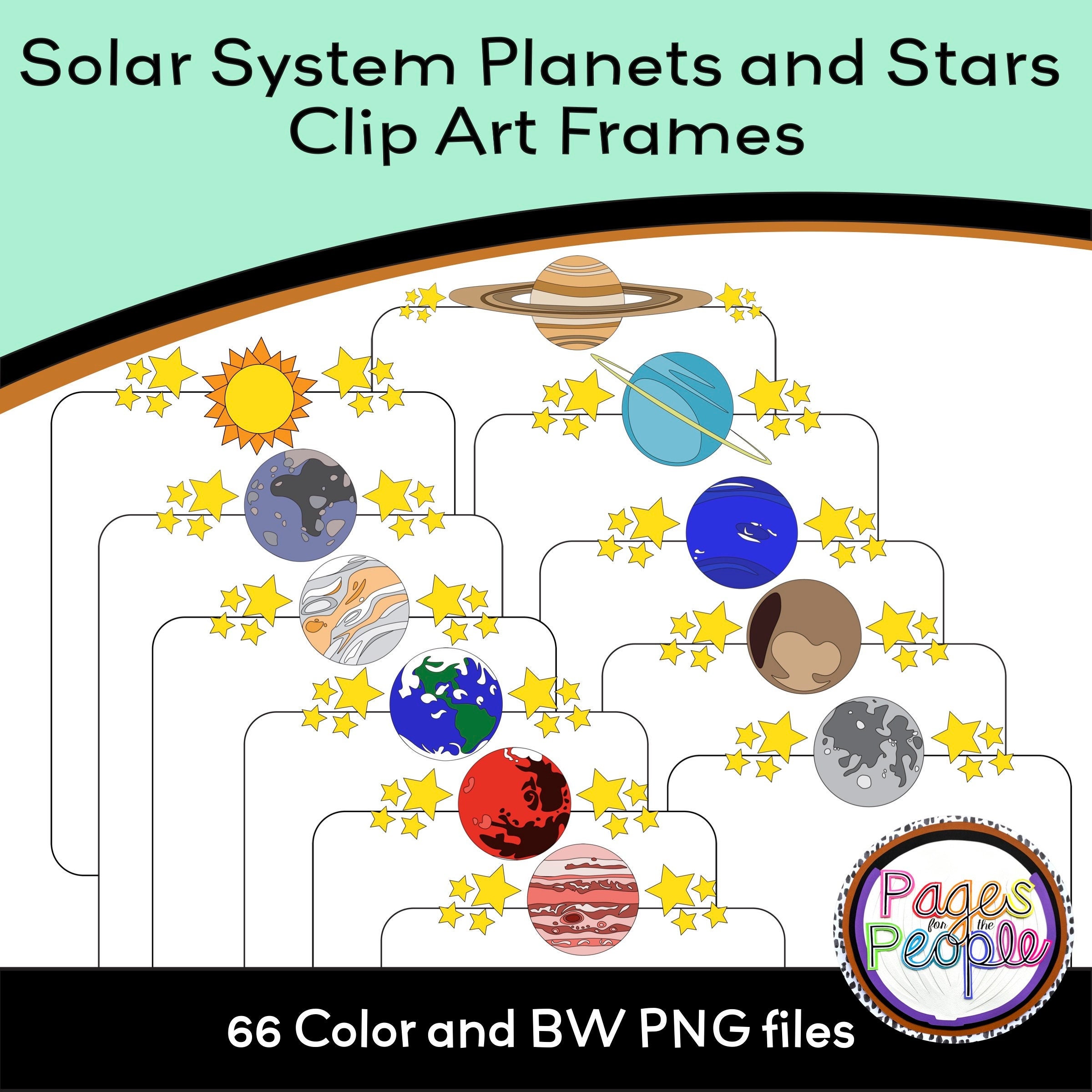 Solar System Clip Art Borders