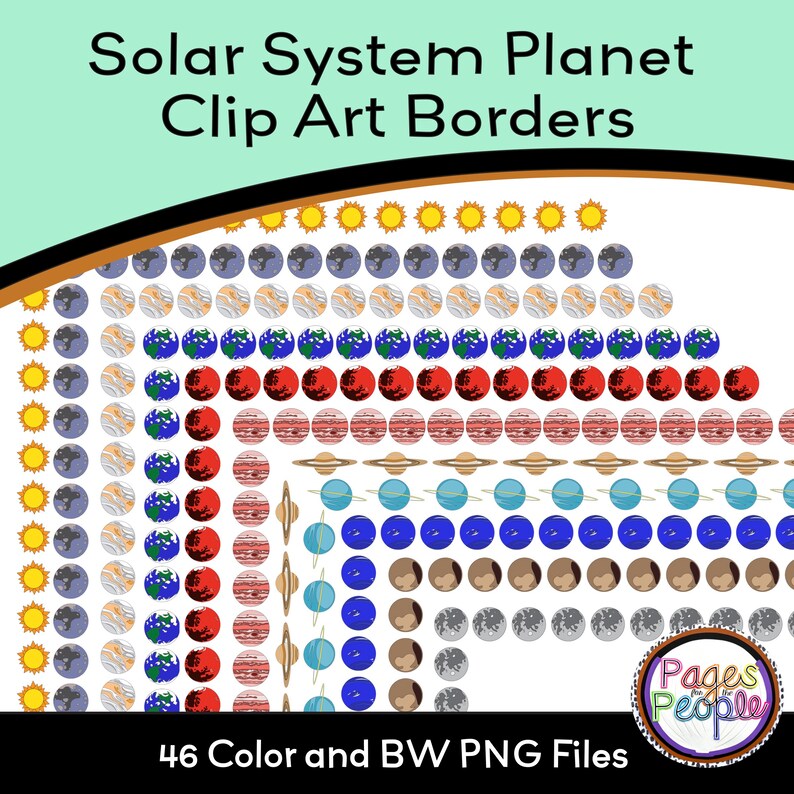Solar System Planet Borders - Etsy