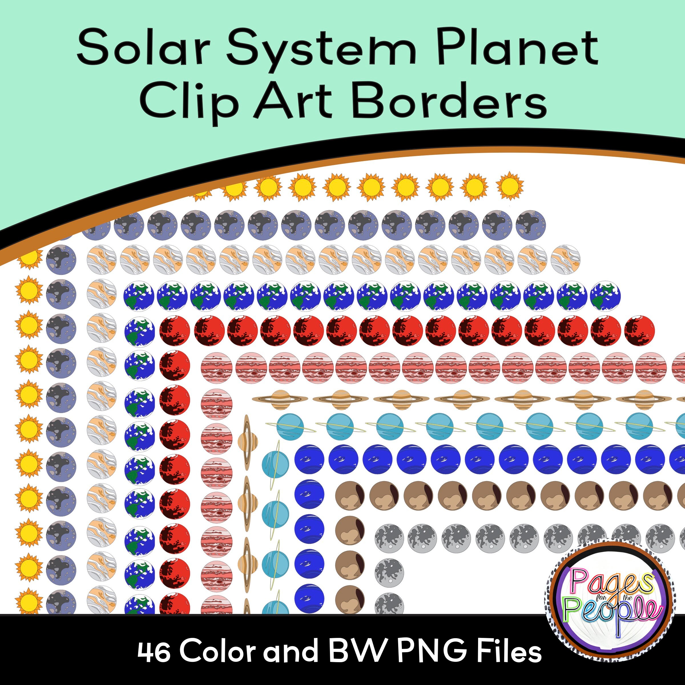 Solar System Planet Borders - Etsy