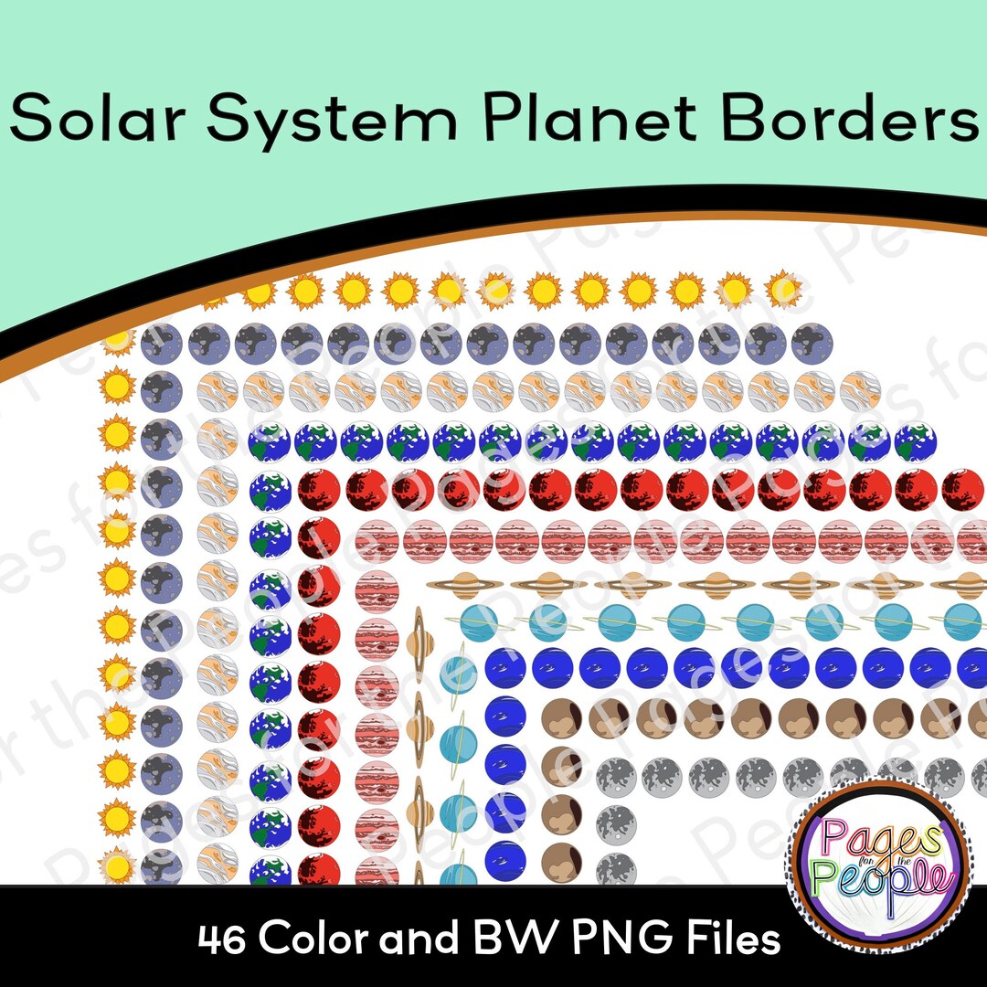 Solar System Planet Borders - Etsy