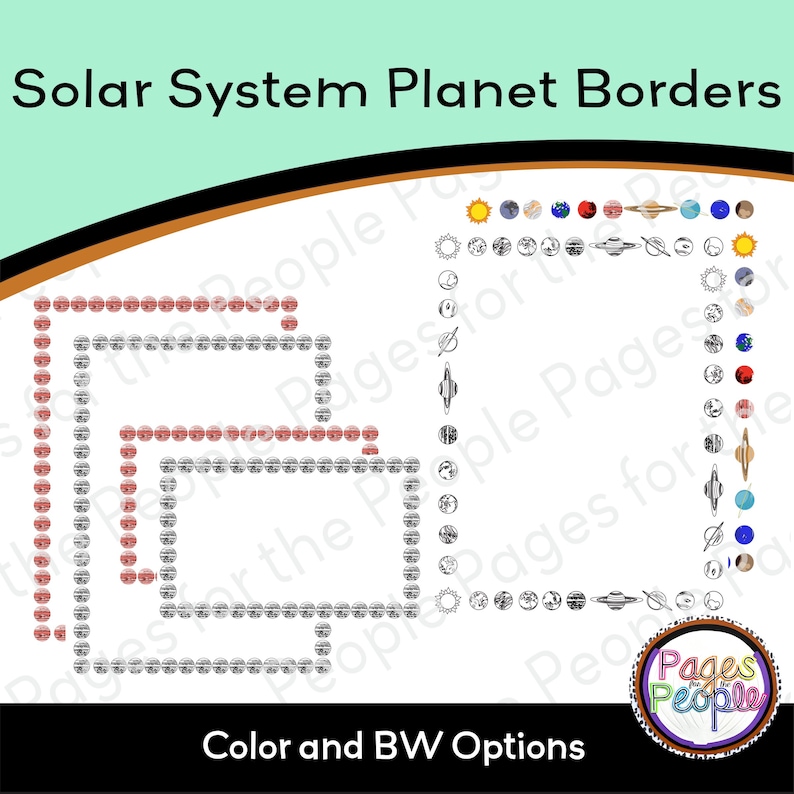 Solar System Planet Borders - Etsy