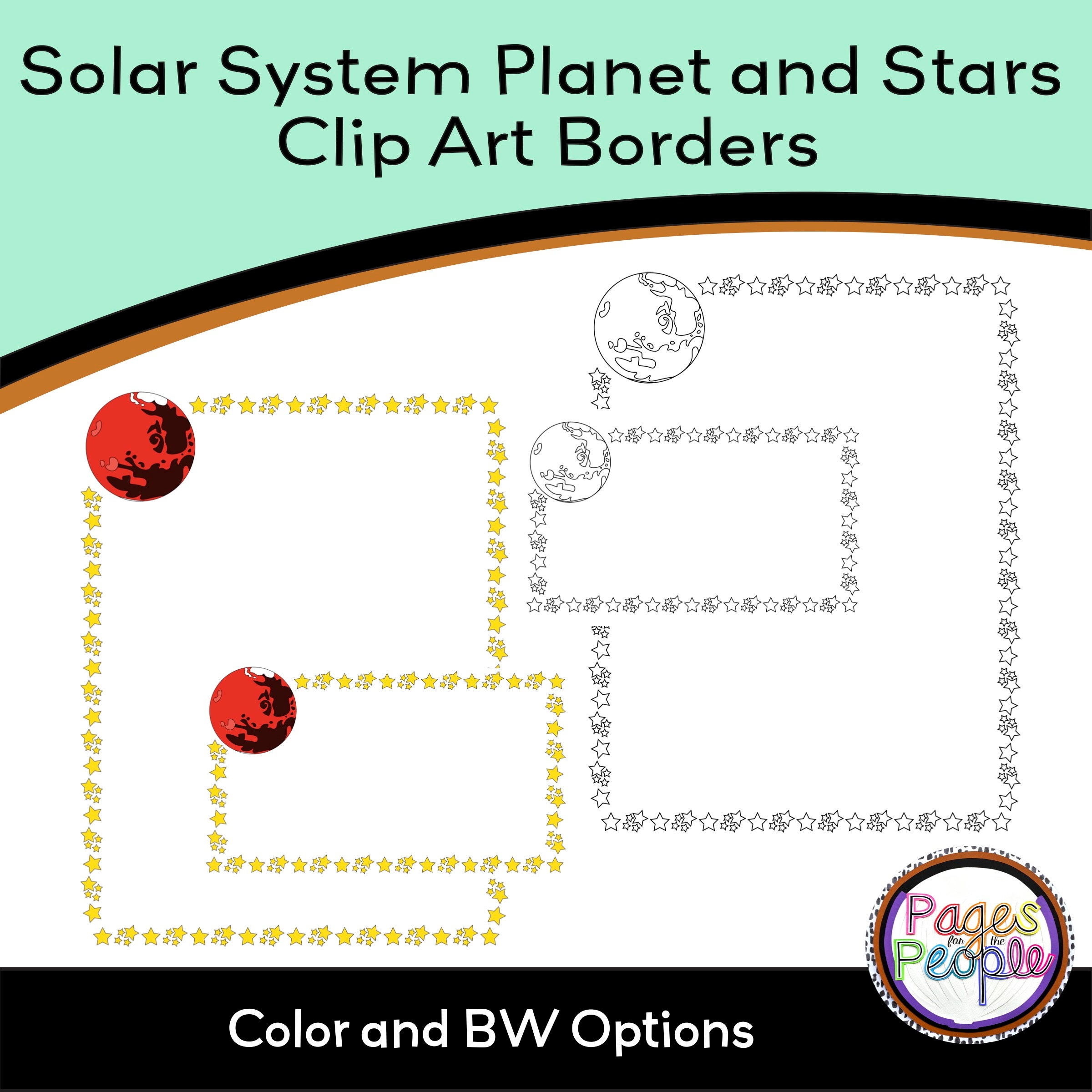 Solar System Clip Art Borders