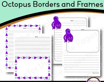 Orca Clip Art Lined Writing Paper Printable (digital Download) - Etsy