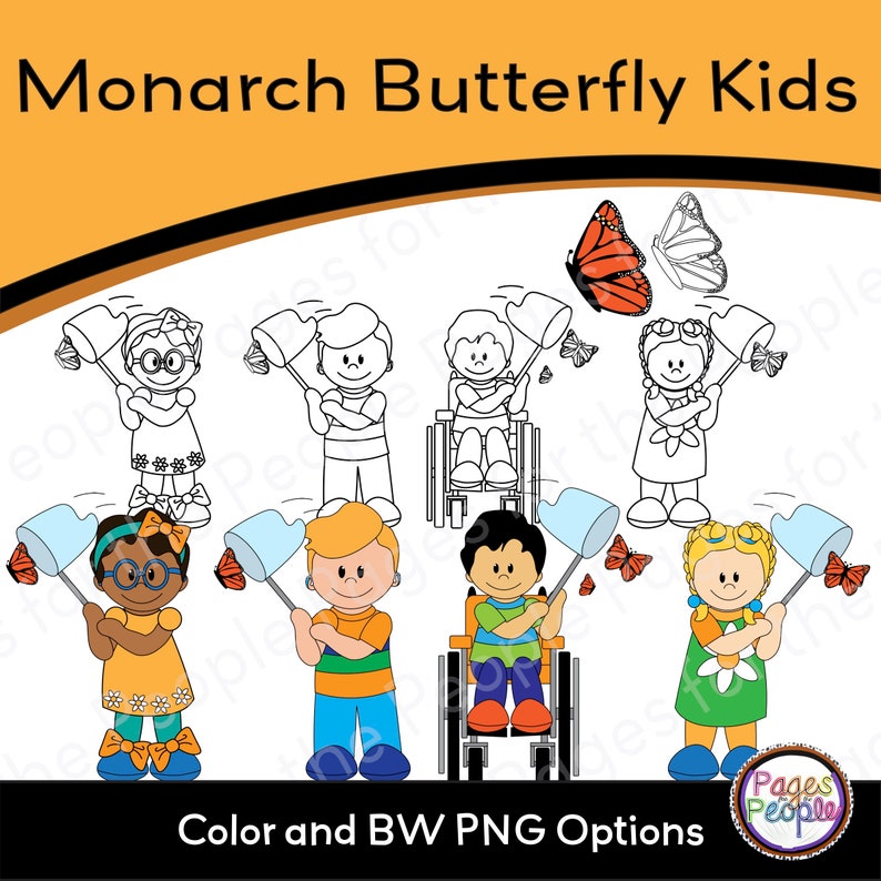 Monarch Butterfly Kids - Etsy