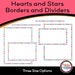 Hearts and Stars Clip Art Borders - Etsy