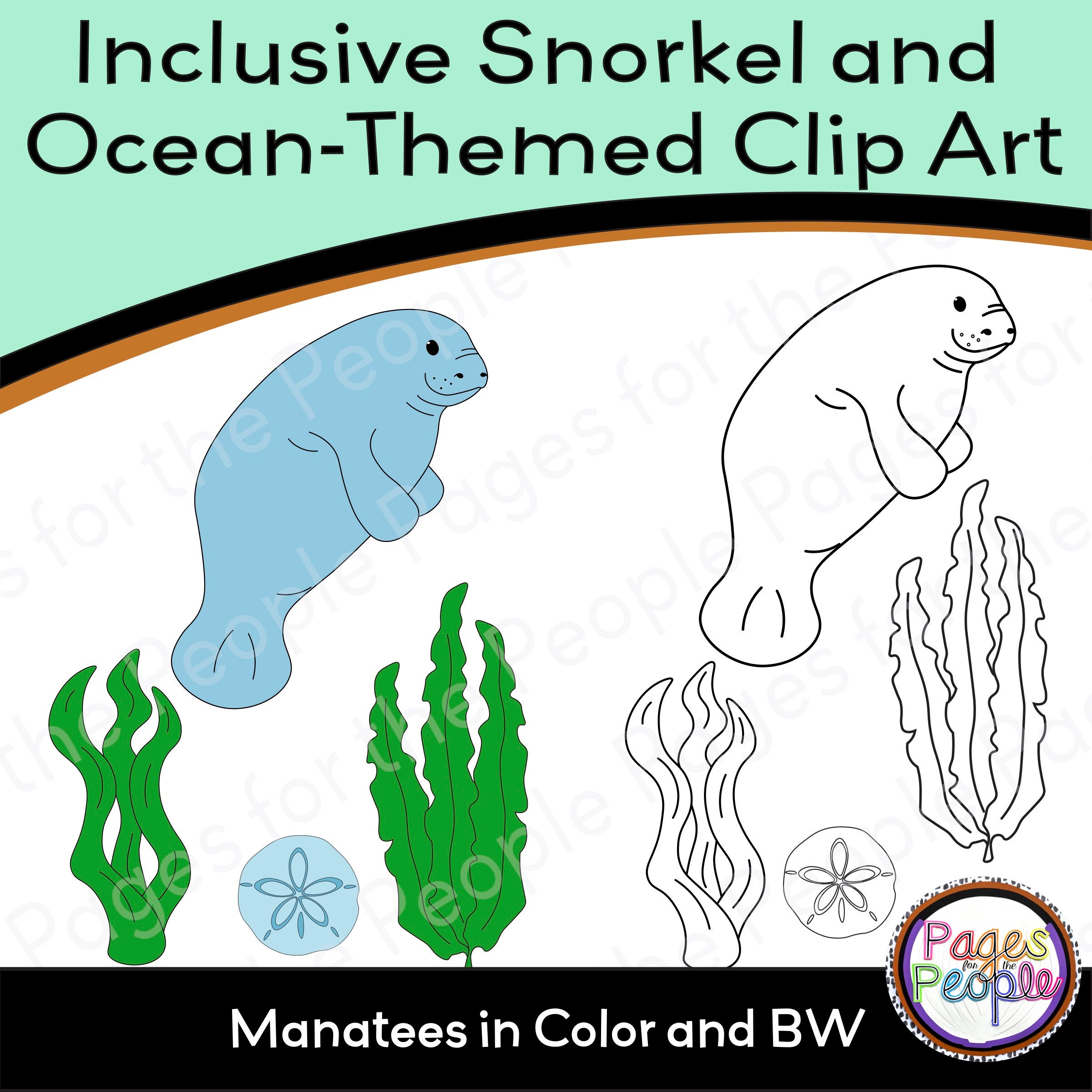 Snorkel Themed Clip Art - Etsy