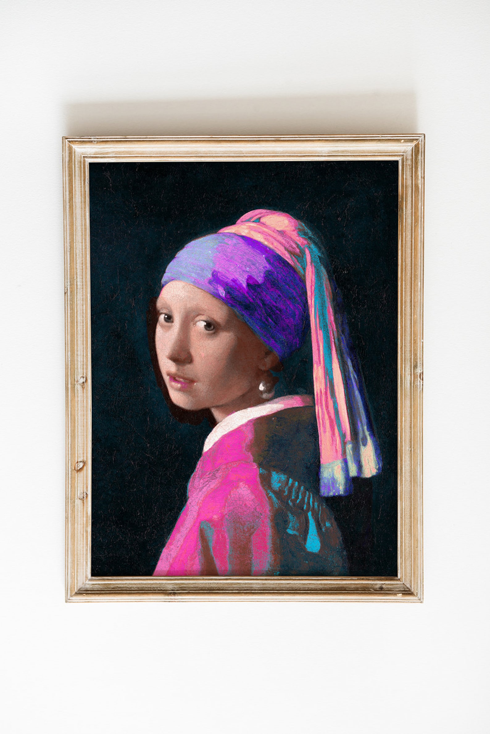 Pink Themed Gallery Wall Set of 7 Famous Paintings Digital Download ...