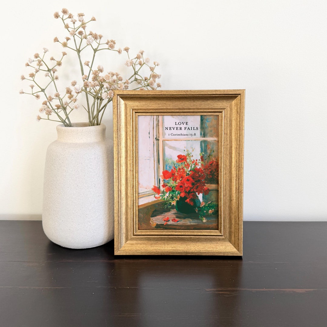 Christian Wall Art Framed Scripture Framed Bible Verse 1 Corinthians 13 ...