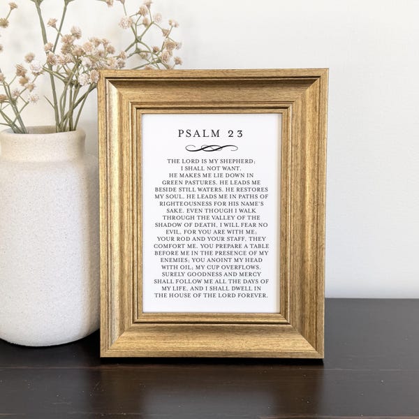 Framed Bible Verse - Etsy