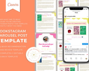 Carousel Book Template - Etsy