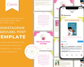 Carousel Book Template - Etsy