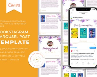 Carousel Book Template - Etsy