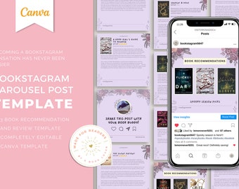 Carousel Book Template - Etsy