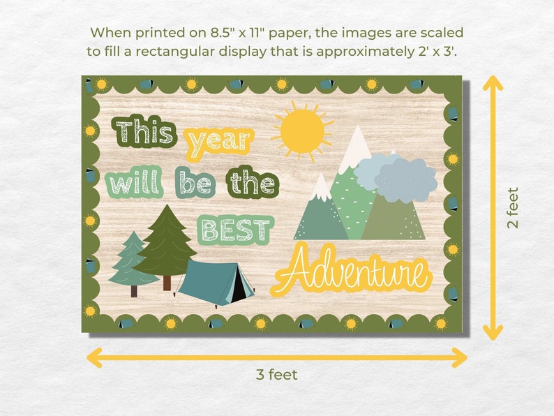 Adventure Bulletin Board Set - Etsy