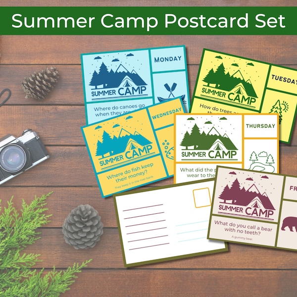 Camping Postcard - Etsy