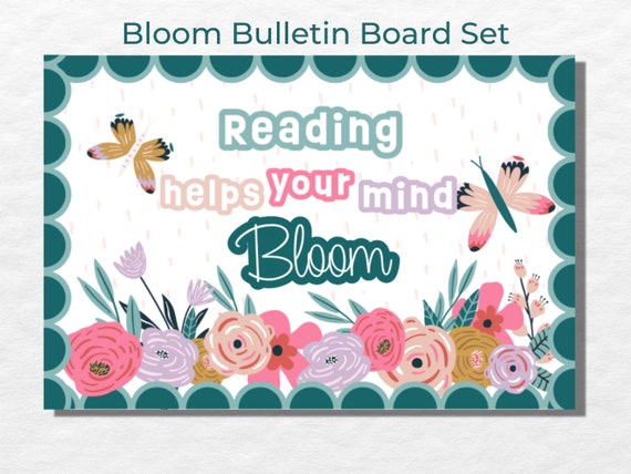 Bloom Bulletin Board Set - Etsy