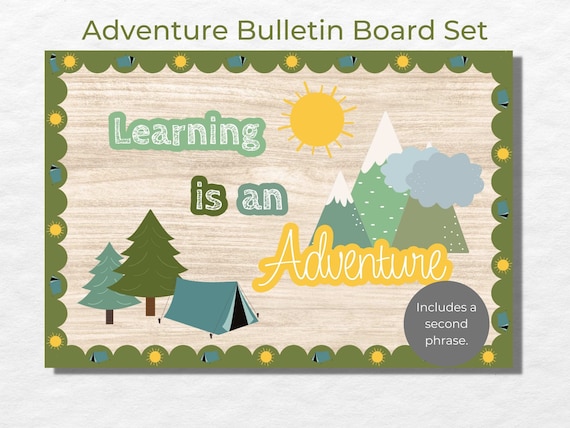 Adventure Bulletin Board Set - Etsy