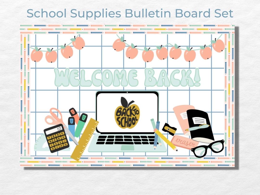 Back to School Bulletin Board Set - Etsy