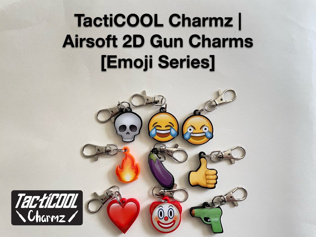 Tacticool Charmz Airsoft 2D Gun Charms emoji Series 2-pack - Etsy