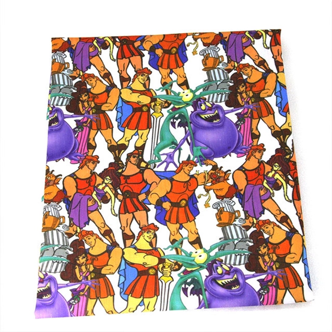 Disney Hercules Fabric 100 Cotton Fabric By The Yard Disney Hercules